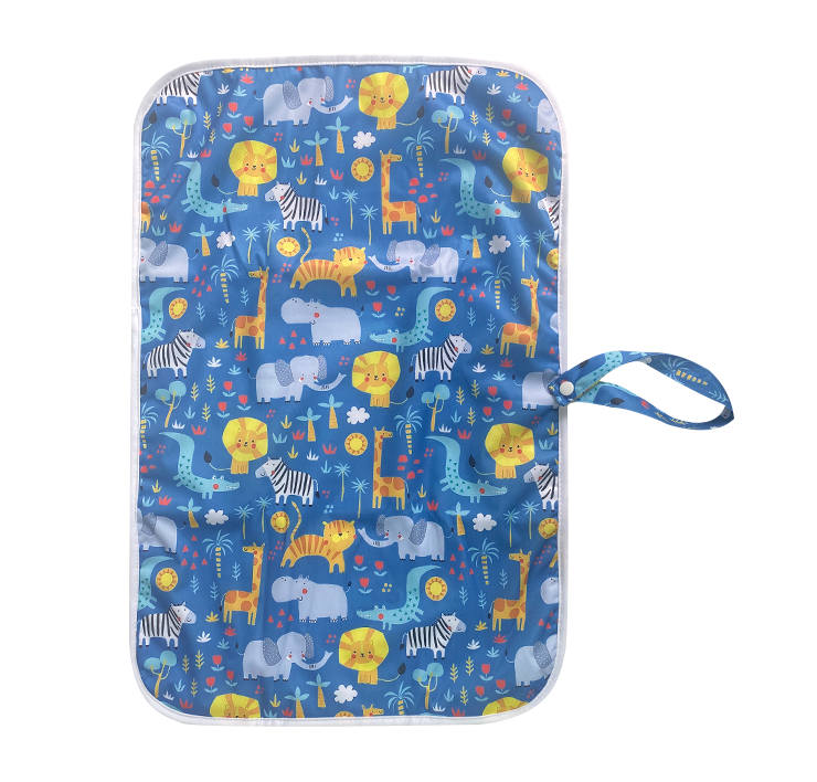 Premium Portable Change Mat with Carry Pouch - Zoo Animals – Bub2Kids